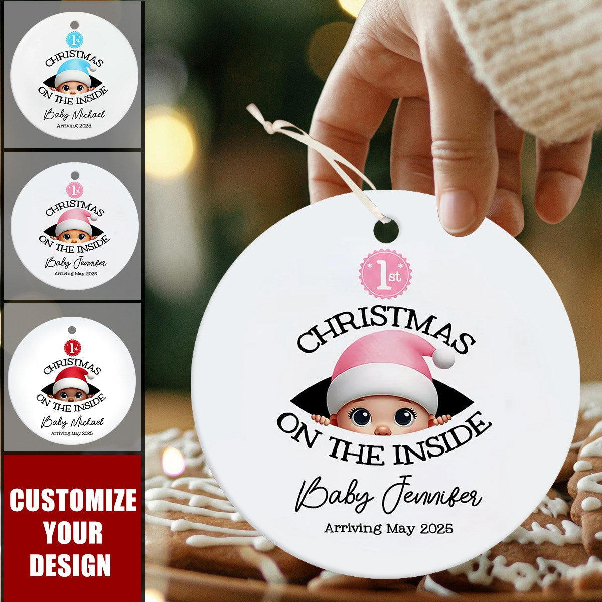 Personalized Baby's First Christmas On the Inside Ornament - qianwill