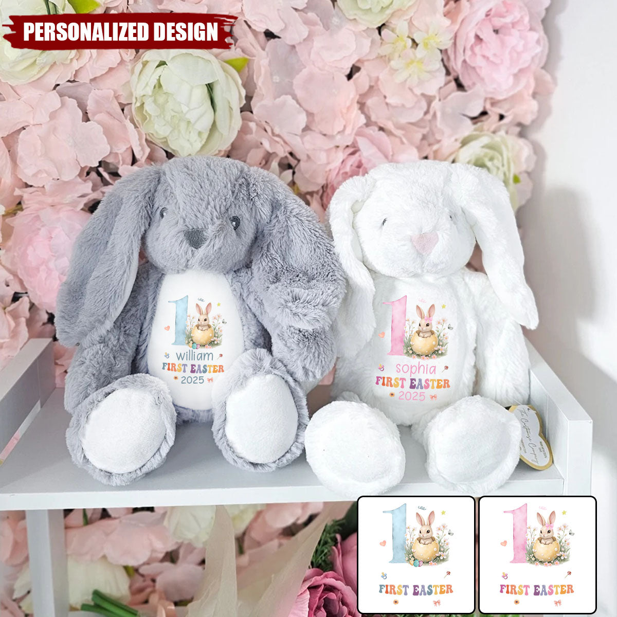My First Easter-Personalized Easter Bunny Plush -Gift For Baby Kids, N ...