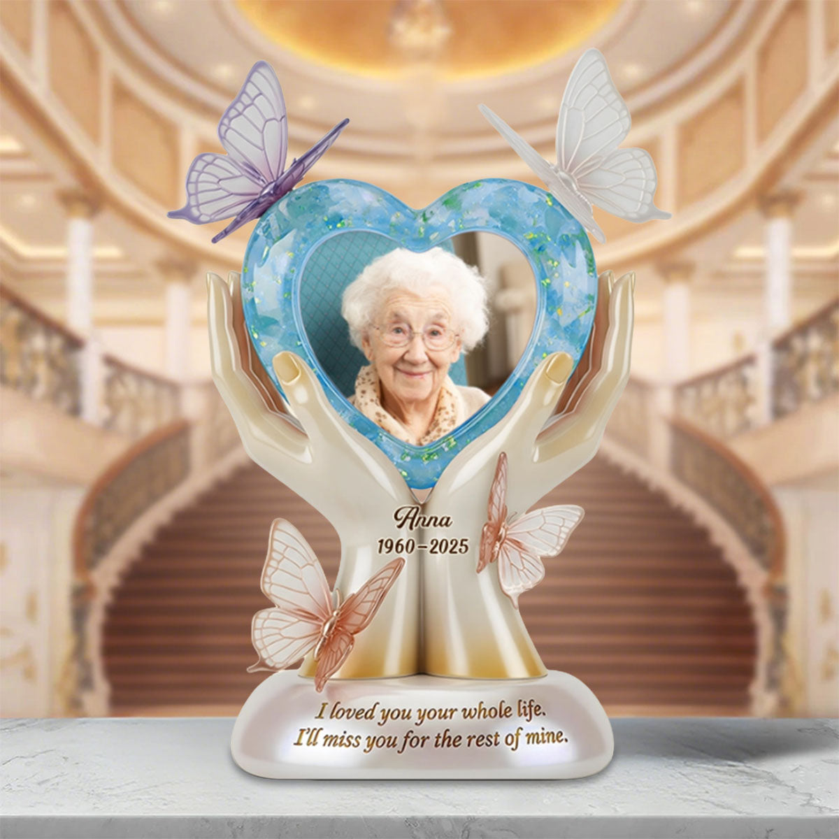 Personalized Memorial Acrylic Plaque With Photo & Name & Year - qianwill